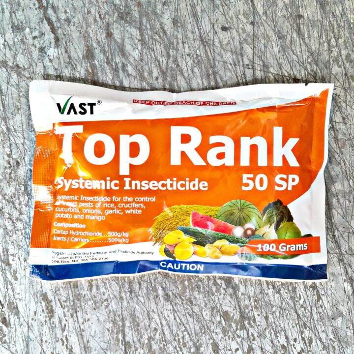 TOP RANK 50 SP (100 GRAMS) CARTAP HYDROCHLORIDE SYSTEMIC INSECTICIDE by ...