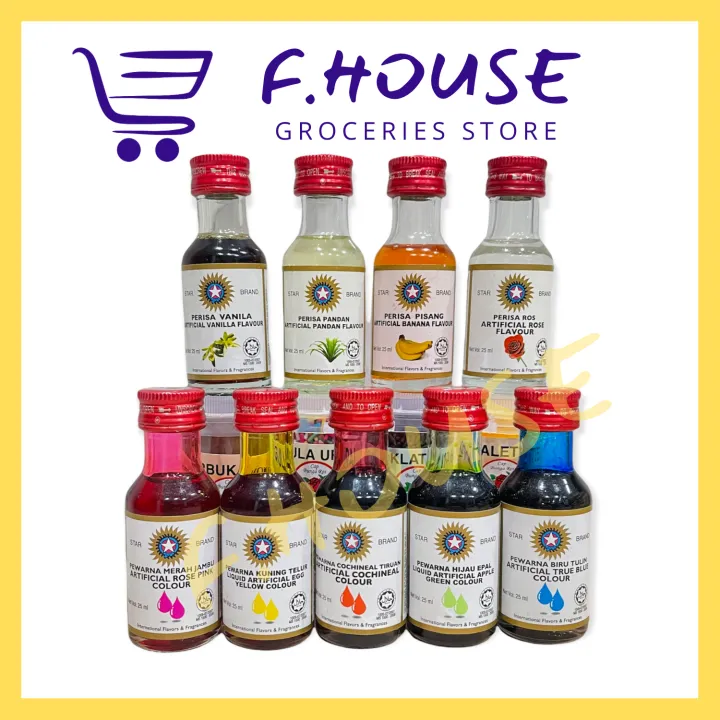 Pewarna & Perisa Makanan Cap Bintang / Star Brand Artificial Colour ...