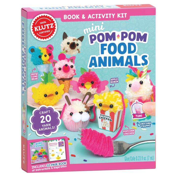 พร้อมส่ง Klutz Mini Pom-Pom Food Animals Craft Kit | Lazada.co.th