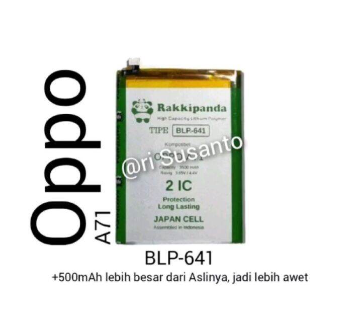 Baterai Rakkipanda BLP641 BLP-641 for Oppo A71 Double Power Protection ...