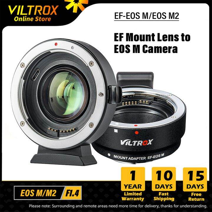 Viltrox EF-EOS M อิเล็กทรอนิกส์ Auto Focus EF-M อะแดปเตอร์เลนส์สำหรับ Canon EOS EF EF-S เลนส์ ...