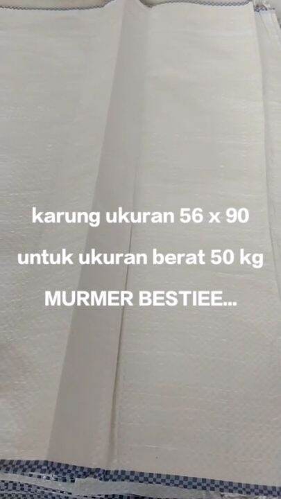 Karung Beras 50Kg isi 15 lembar Karung Ukuran 56x90 Karung Putih ...