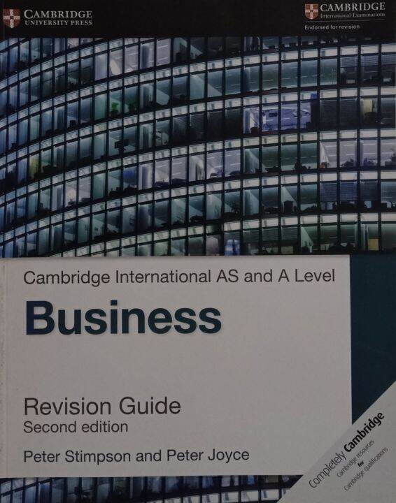 Cambridge International AS and A Level Business Revision Guide ...