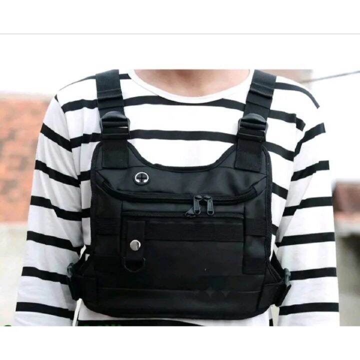 Tas dada Cowo terbaru chest Bag Chest Rig Bag Multifungsi Tas dada ...