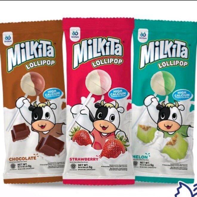 Permen MILKITA LOLLIPOP 1renceng isi 12pcs | Lazada Indonesia