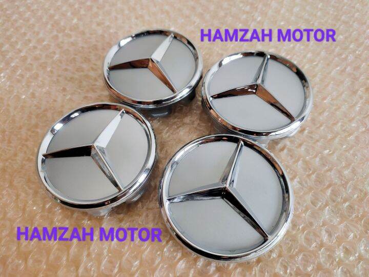Tutup Velg Dop Roda Mercy Mercedes Benz Chrom diameter 7.5cm | Lazada ...
