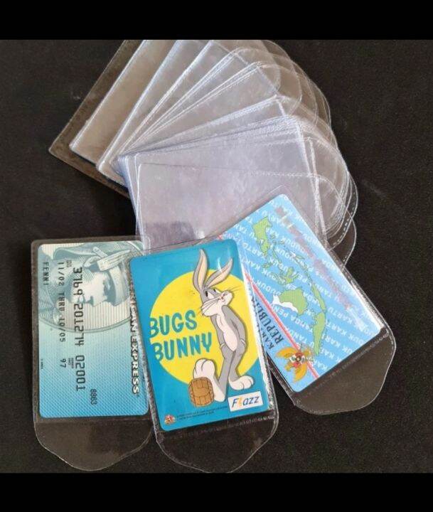 Plastik Cover Pelindung KTP / ATM / SIM / E toll / Kartu / LM / Logam ...