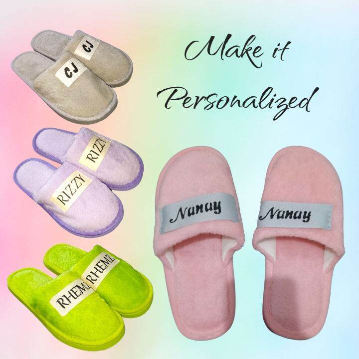 Personalized Softie Slippers Pambahay | Lazada PH