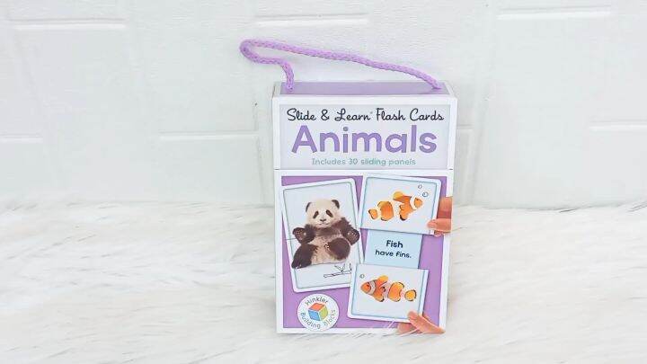 Slide & Learn Flash Cards ANIMALS | Lazada Indonesia