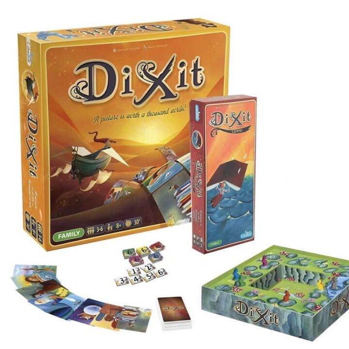 Dixit Base And Quest Expansion gathering family party card game ...