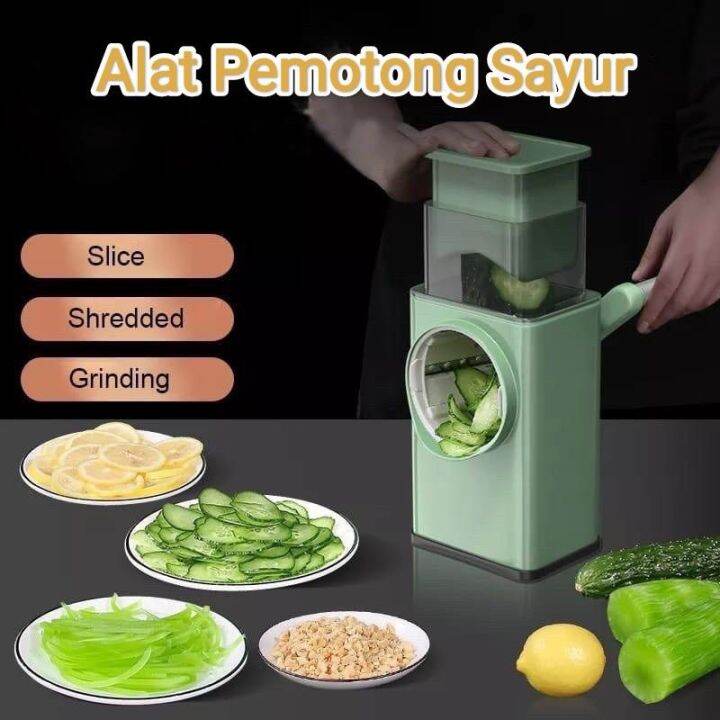 Alat Pemotong Sayuran Buah Buahan 4 In 1 Vegetable Slicer Machine ...