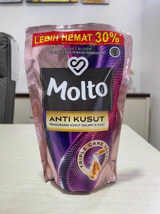 Molto anti kusut 720ml velvet bloom pelembut dan pewangi 720ml | Lazada ...