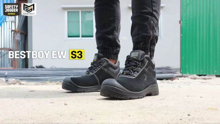 [รับประกัน 3 เดือน] Safety Jogger รุ่น BESTBOY EW S3 รองเท้าเซฟตี้ หัวเหล็ก พื้นกันทะลุ กว้าง ...