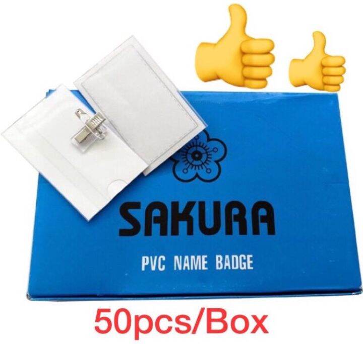 Sakura Name Badge Card (50pcs)🔥🔥 | Lazada