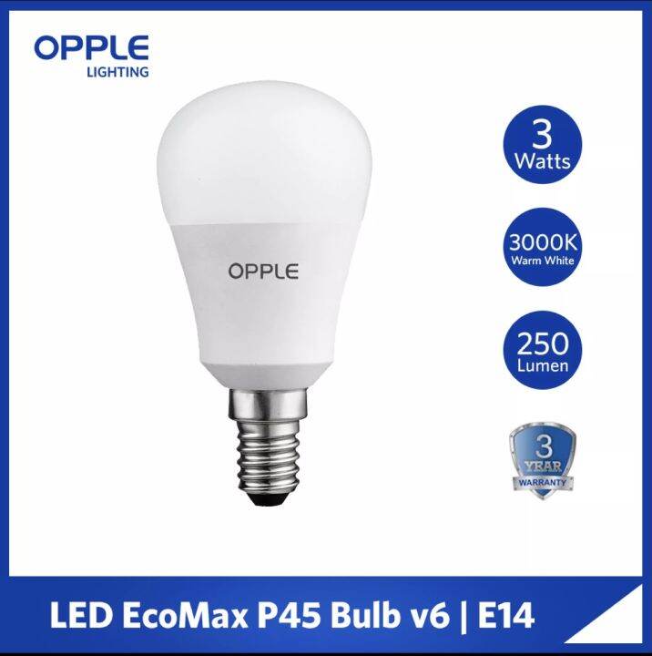 Bóng Led Opple 3W E14 - Bóng Led 3W Opple Đuôi E14. Bóng Đèn Tròn 3W Opple. Sản Phẩm Chính Hãng ...