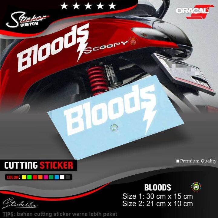 stiker bloods sticker cutting stiker motor distro stiker bloods ...