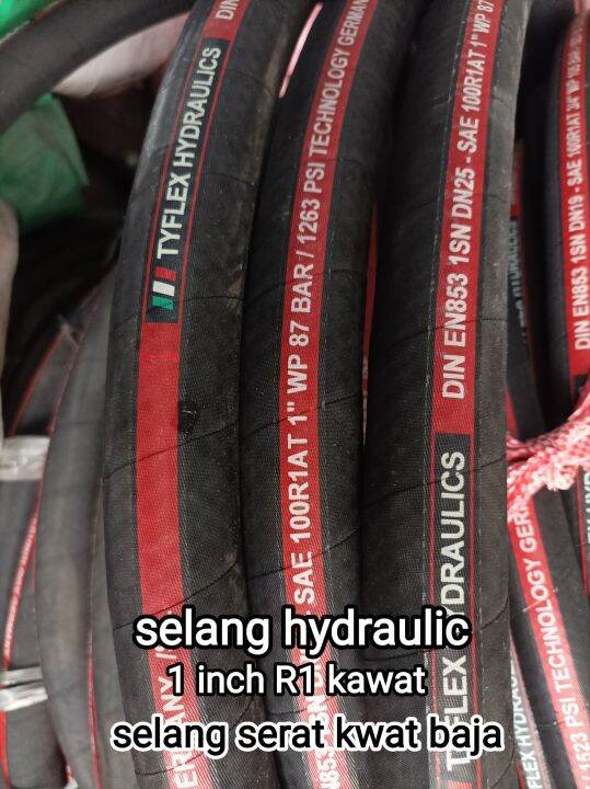 selang hidrolik 1 inch R1 kawat selang serat kawat baja | Lazada Indonesia