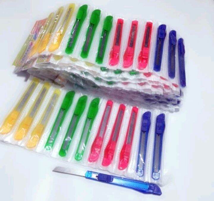 Pisau Cutter Kecil bening Isi 12Pcs /Renceng | Lazada Indonesia