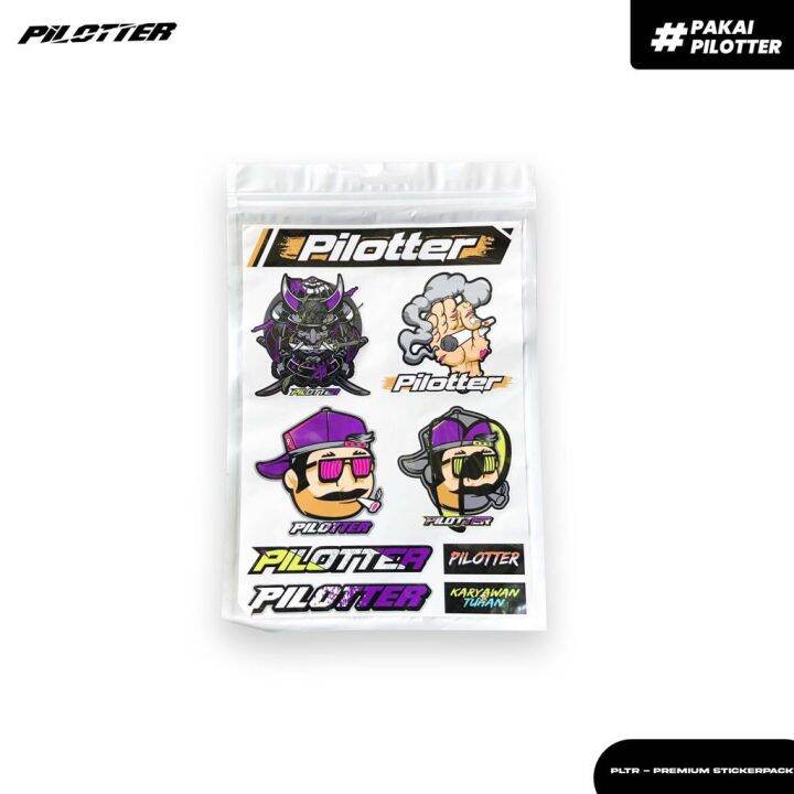 STIKERPACK PILOTTER STIKER PACK PILOTTER ORIGINAL DAPAT 5pcs bisa pilih ...
