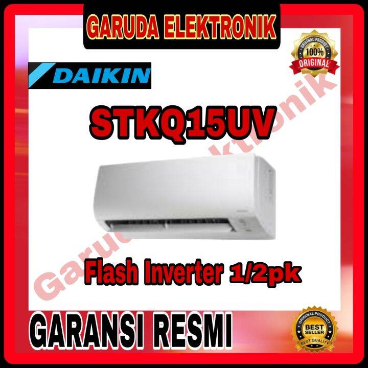 AC Daikin Flash Inverter 1/2pk. STKQ15UV Unit Only | Lazada Indonesia