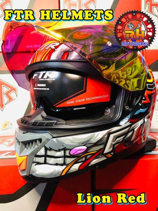 FTR HELMETS LION RED | Lazada PH
