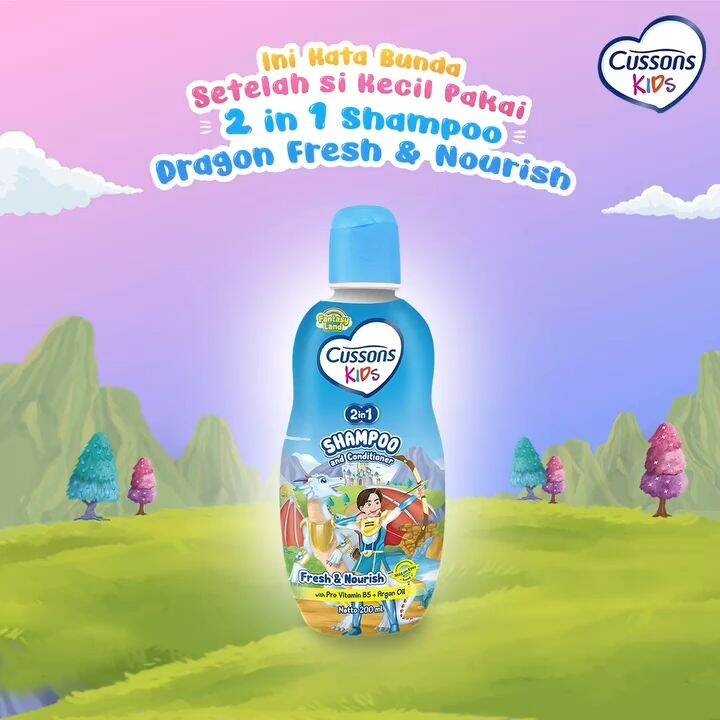 Cussons Kids Shampoo 180ml & 100ml / Cussons Shampoo Anak / Sampo Anak ...