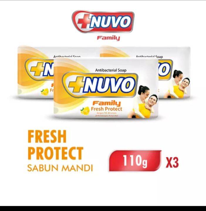 Barsoap Nuvo family kuning 110g x 3 | Lazada Indonesia