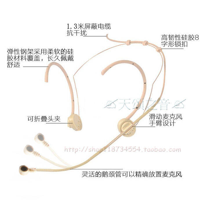 High-End Head Wearing Single Pointing Opera Headset Stage Performance ...