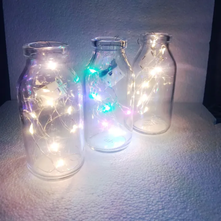 Lampu botol kaca untuk kado ulang tahun Lampu hias botol kaca | Lazada ...