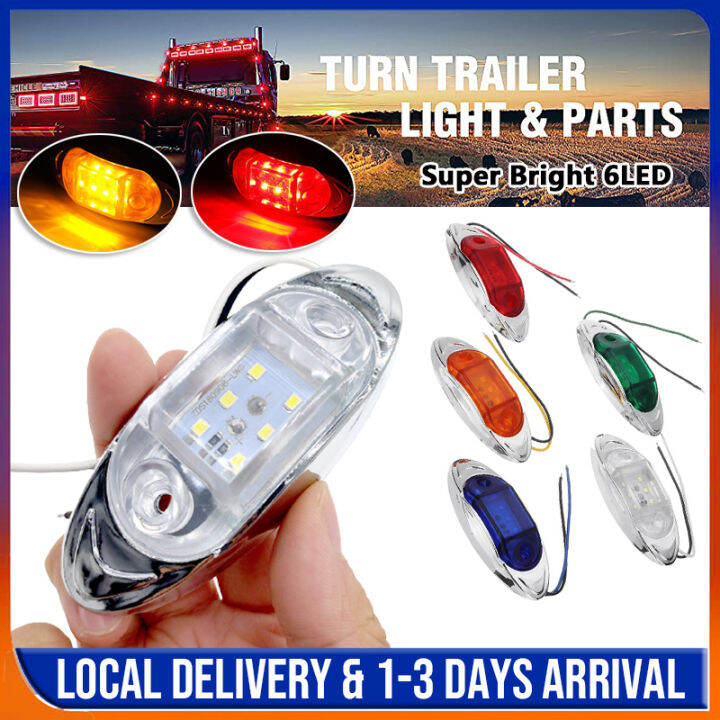 【Ready Stock】Flashing Light 12V/24V LED Side Front Marker Indicators ...