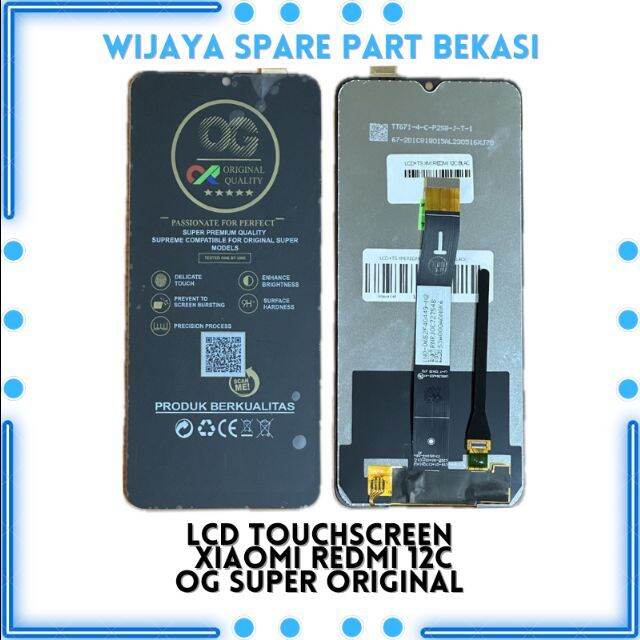 LCD XMI REDMI 12C OG SUPER BLACK | Lazada Indonesia