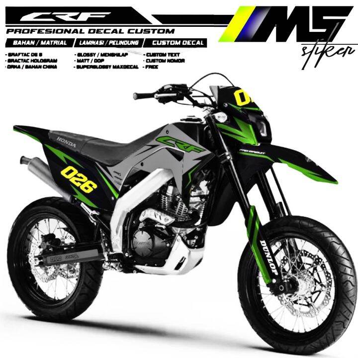 Decal Sticker Striping Variasi Fullbody CRF 150 L (BISA TAMBAH NOMOR ...