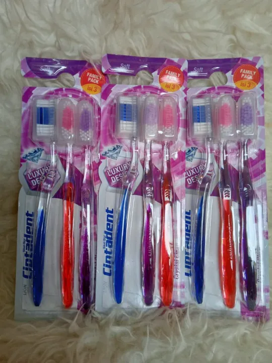Sikat Gigi Ciptadent Diamont Clean Kemasan Hemat isi 3pcs | Lazada ...