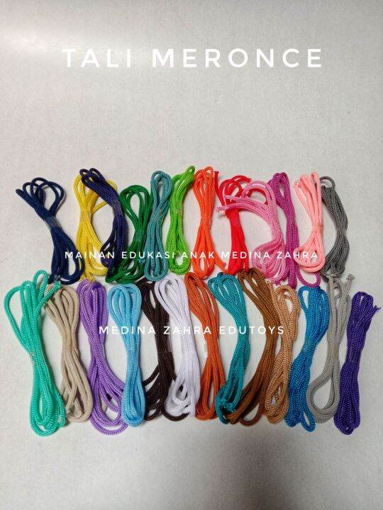 tali meronce 1 meter ( untuk bermain meronce kancing jumbo ) talikur ...