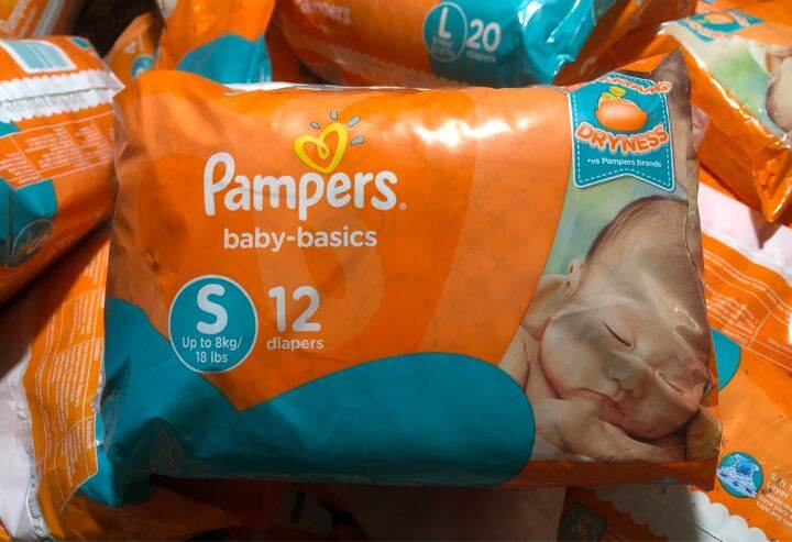 Pampers basic Small tape (12’sx4) 48’s | Lazada PH