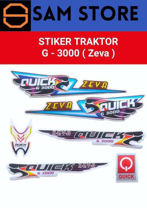 Stiker Traktor Zeva / Stiker Traktor G 3000 / Stiker Traktor Quick G ...