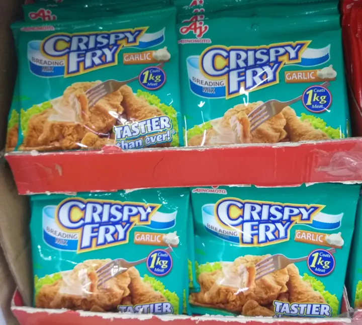 Crispy Fry Breeding Mix Garlic flavor (62g. × 4) coats 1kg. | Lazada PH
