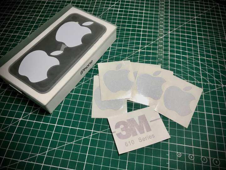 สติกเกอร์ แอปเปิ้ล 💥เท่าขนาดจริง💥ไอโฟน 3Mแท้ สะท้อนแสง | Lazada.co.th