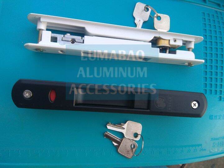 900 series flush lock with key aluminum door lock | Lazada PH