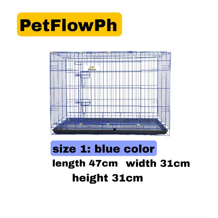 Petto Ai Collapsible Pet Cage - BLUE | Lazada PH
