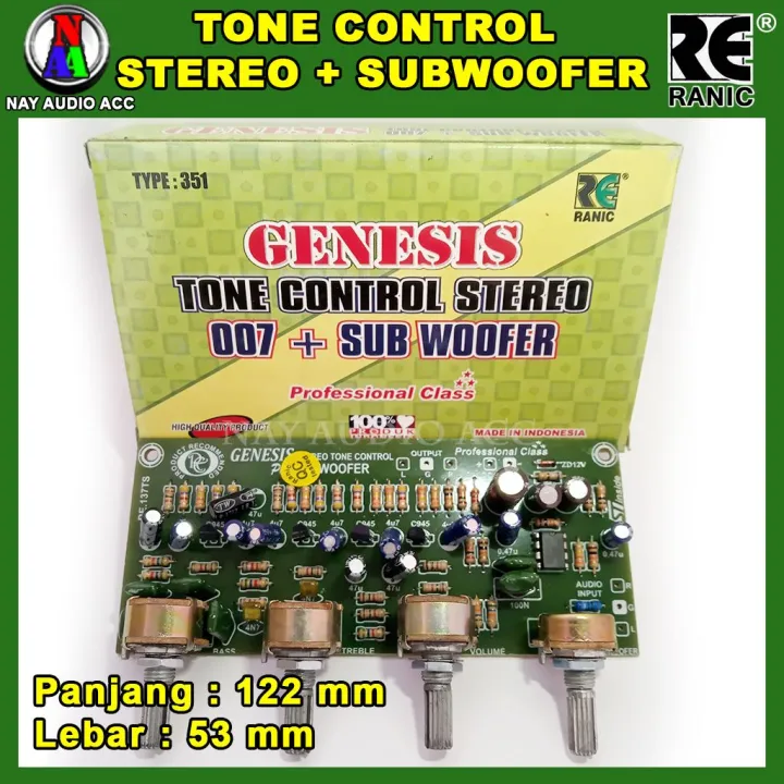 kit tone control stereo plus subwoofer | Lazada Indonesia