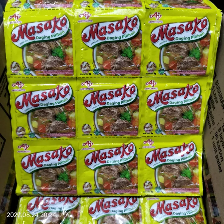 Masako Sapi 1 Renceng isi ( 12 Sachet ) Penyedap Rasa Sapi | Lazada ...