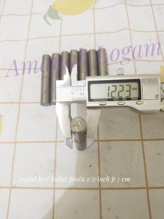 engsel besi bubut 1/2 inch p 7 cm | Lazada Indonesia