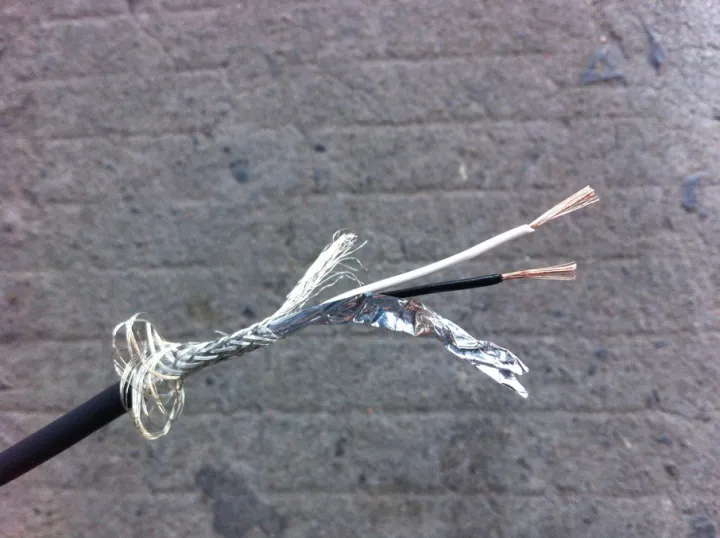 Shielded Wire 2-Core 0.3 Square Twisted Twisted Copper Mesh Woven ...