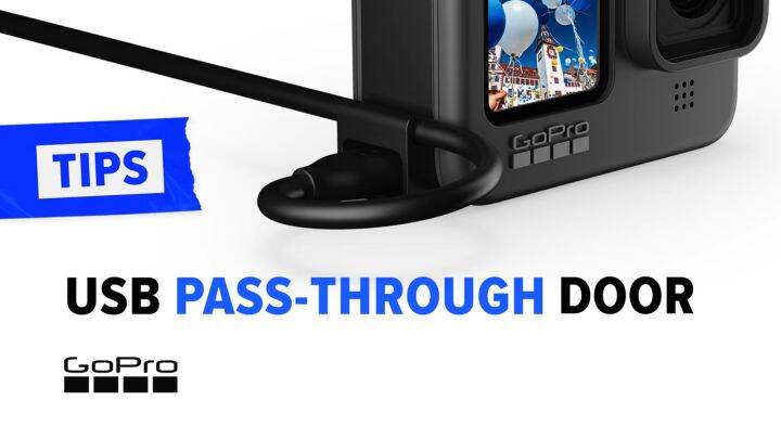 GoPro USB Pass Through Door ฝาปิดช่องแบตเตอรี่ มีรูชาร์จ พร้อมสายชาร์จ ...