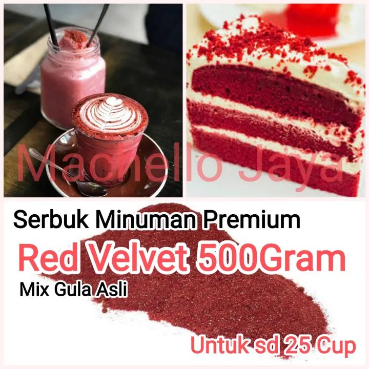 Serbuk Minuman Rasa Red velvet 500gram kualitas premium sudah ...