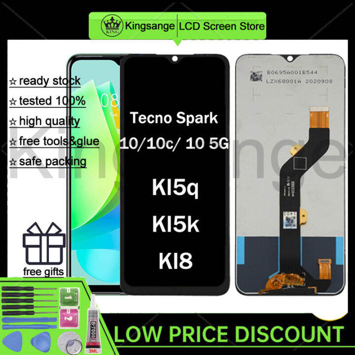 Kingsange Ban Đầu Màu Đen 6.6 Inch Cho Tecno Spark 10 Ki5Q/Spark 10C ...