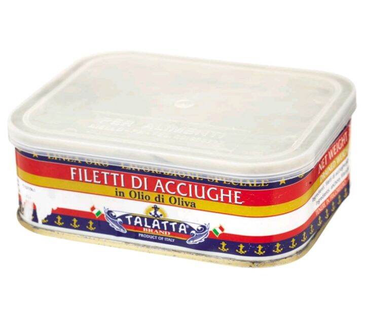 ทาลัตต้า ปลาแอนโชวี่ในน้ำมันมะกอก Talatta Anchovy Fillet In Olive Oil ...