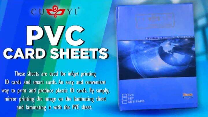 Linework - (50 sets) CUYI Pvc Sheet A4 Size For Id Printing , Bagtag ...