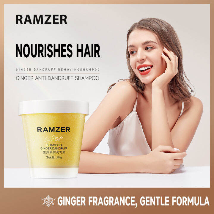 Sea Salt Ginger Shampoo Anti-Dandruff Refreshing Oil Control Deep Scalp ...